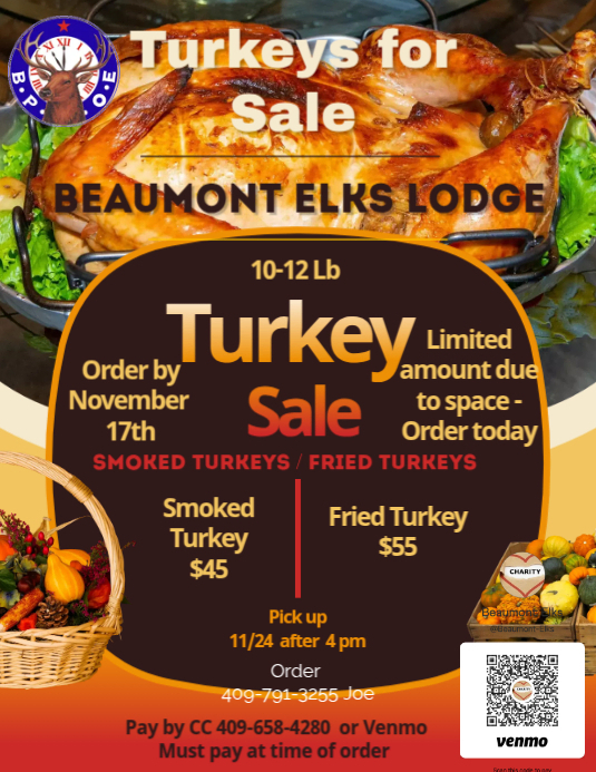 Christmas turkey and ribs flyer | PosterMyWall