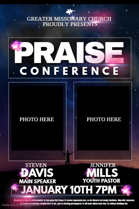 Praise Conference | PosterMyWall