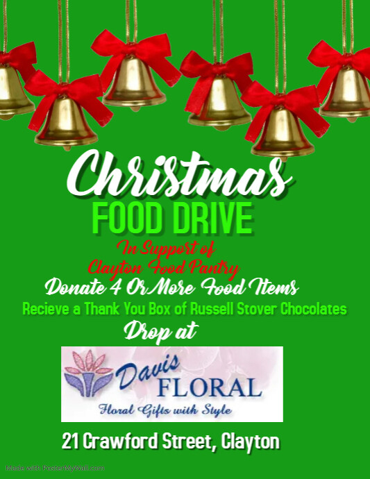 CHRISTMAS FOOD DRIVE | PosterMyWall