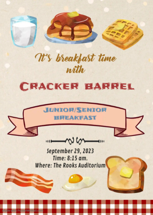 Copy of Breakfast rise and shine party invitation | PosterMyWall