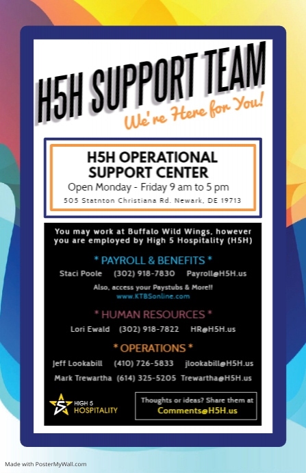 H5H Support Team | PosterMyWall