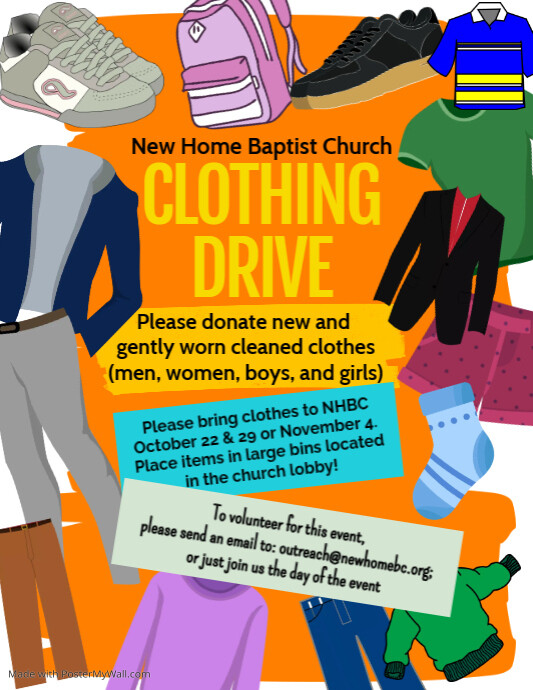 Clothing Drive Flyer | PosterMyWall