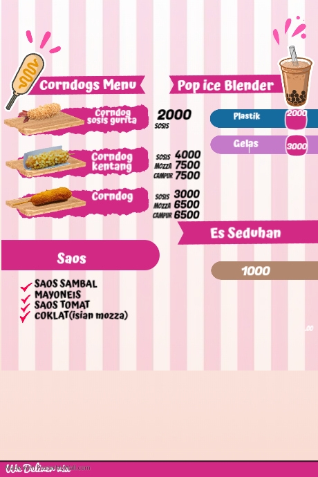 Copy of Copy of Corndogs Menu | PosterMyWall