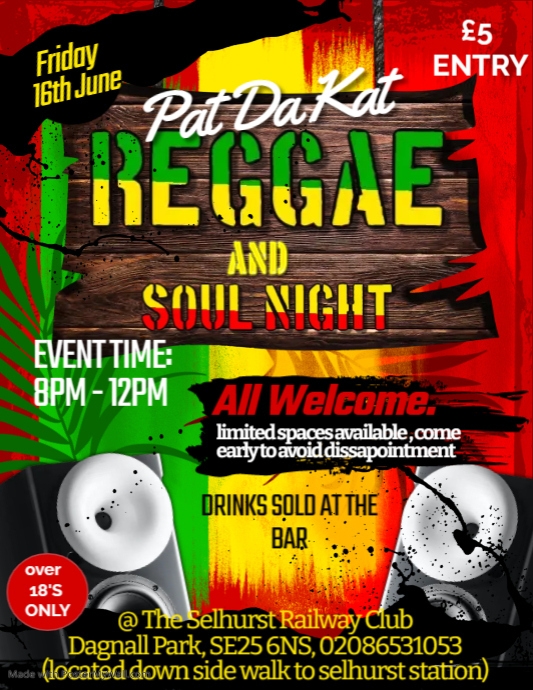 Reggae Festival Flyer | PosterMyWall