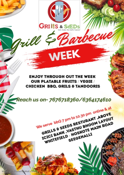 barbecue weekend flyer template | PosterMyWall