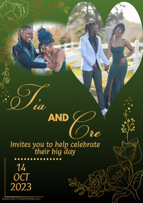 wedding invitation | PosterMyWall