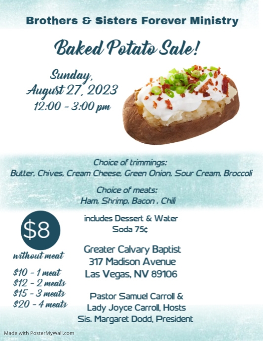 Baked Potatoe Bar Flyer (1) | PosterMyWall