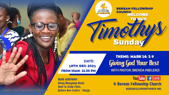 Giving God Your Best | PosterMyWall