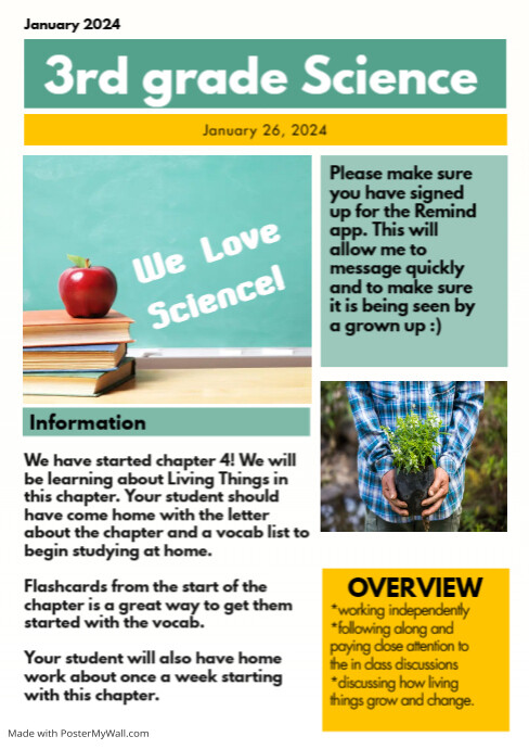 Yellow Primary School Custom Template | PosterMyWall