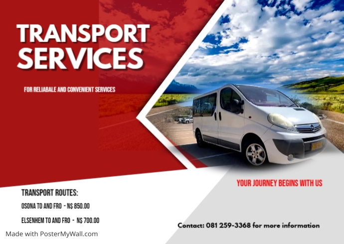 Transport and logistics flyer design | PosterMyWall