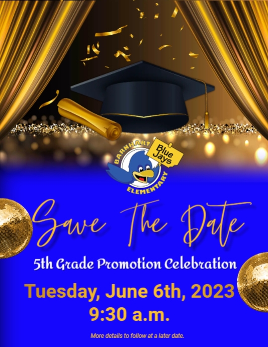 5th Grade Promotion | PosterMyWall