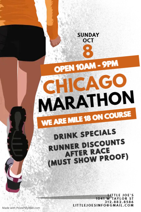 Chicago Marathon Flyer Design Template | PosterMyWall