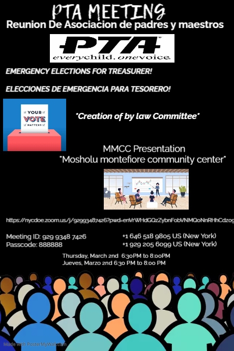 School PTA Meeting Flyer Design Template | PosterMyWall