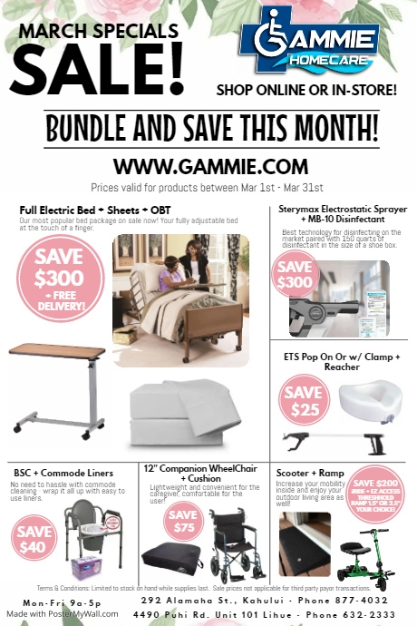 MARCH SPECIALS | PosterMyWall