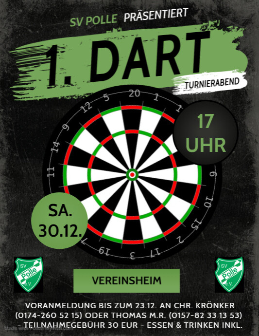 Darts Night Flyer Template | PosterMyWall