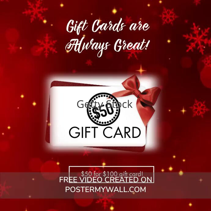 Gift Cards Sale Social Media Ad Templates | PosterMyWall