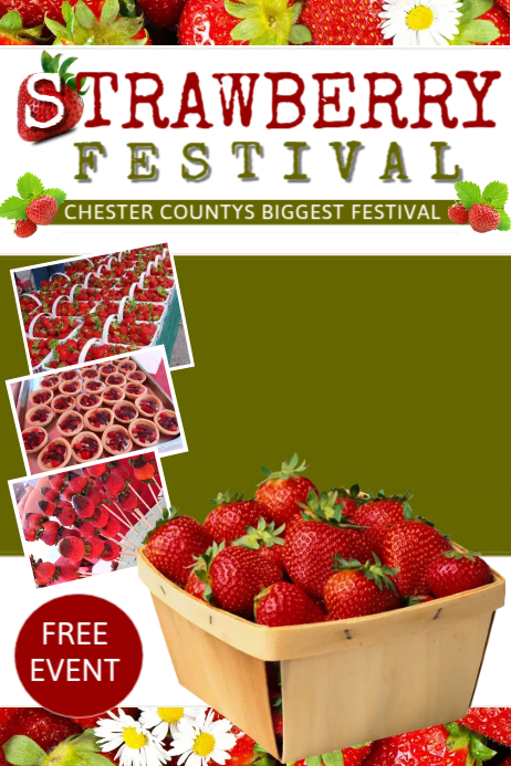 Strawberry festival Template | PosterMyWall
