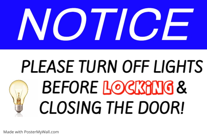 TURN OFF LIGHTS | PosterMyWall