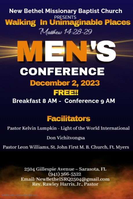 MEN CONFERENCE | PosterMyWall