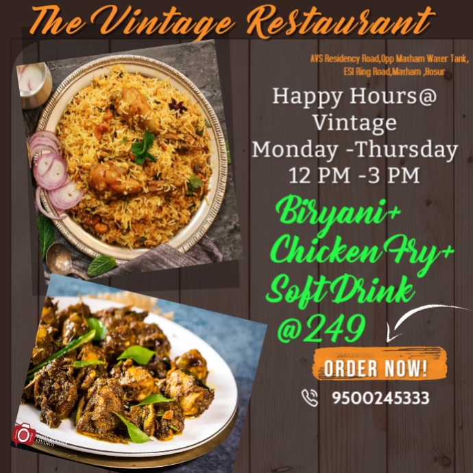Copy of Restaurant Social Media Post | PosterMyWall