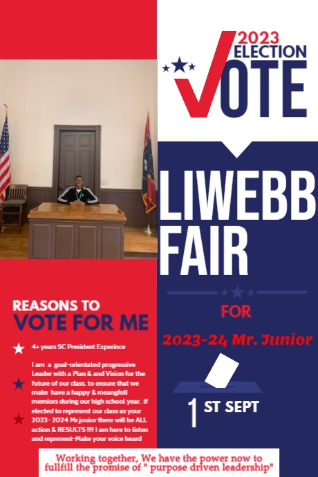 Election Campaign Poster | PosterMyWall