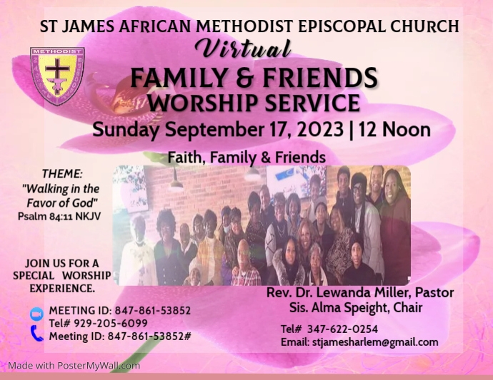 Family & Friends Day Church Worship Celebration | PosterMyWall