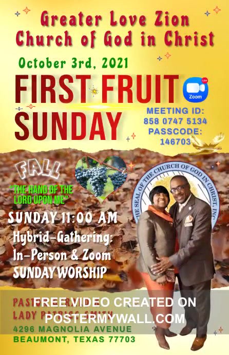 First Sunday Service ads | PosterMyWall