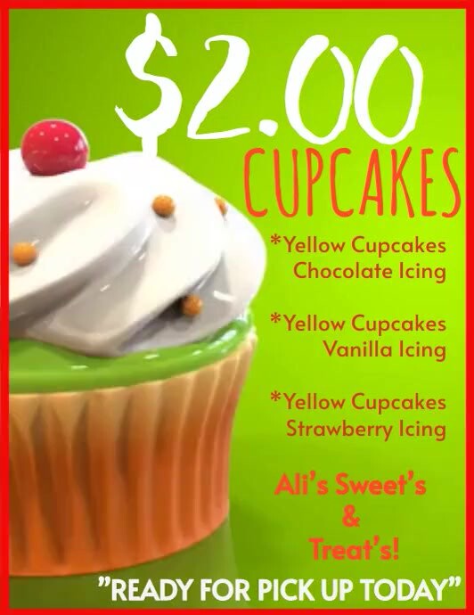 Bake Cupcake Cake Sale (2) | PosterMyWall