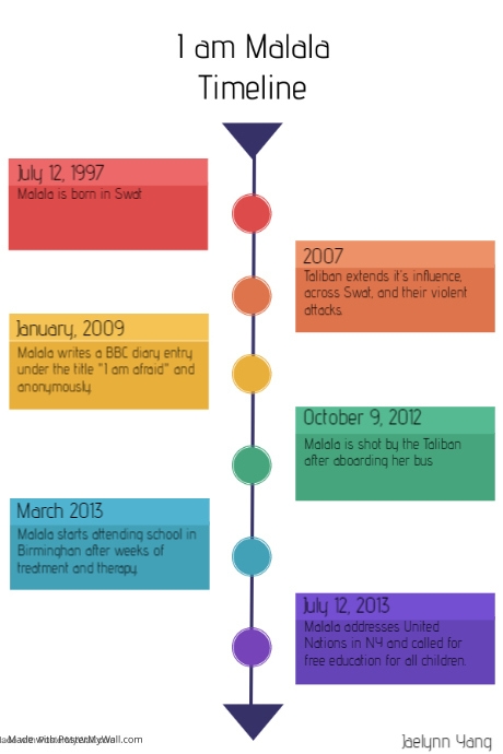I am Malala Timeline | PosterMyWall