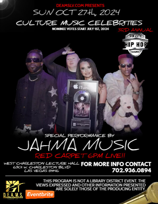 sin city hip hop awards JAHMA MUSIC (1) | PosterMyWall