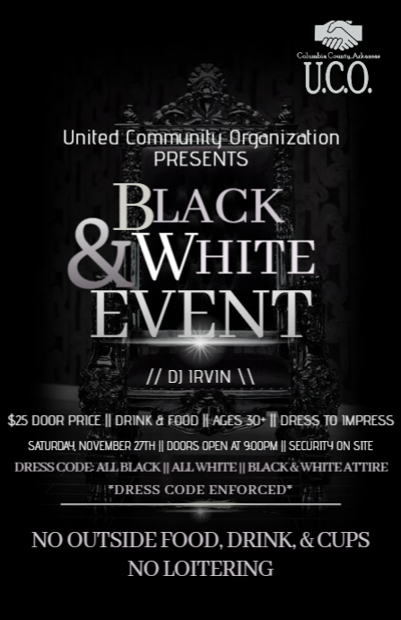 Copy of Black and White Event Flyer | PosterMyWall