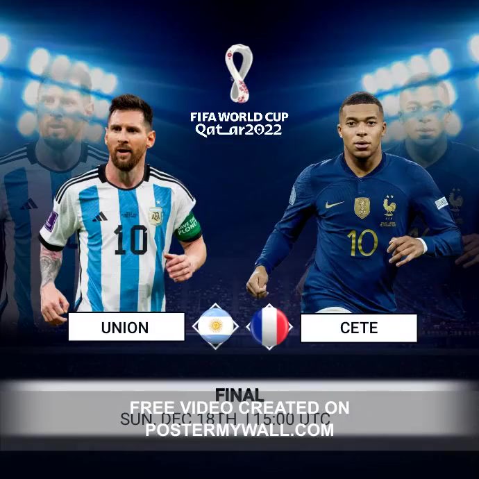 Argentina x France World Cup Qatar 2022 | PosterMyWall
