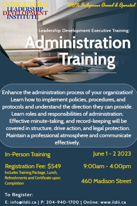 Administration Training | PosterMyWall