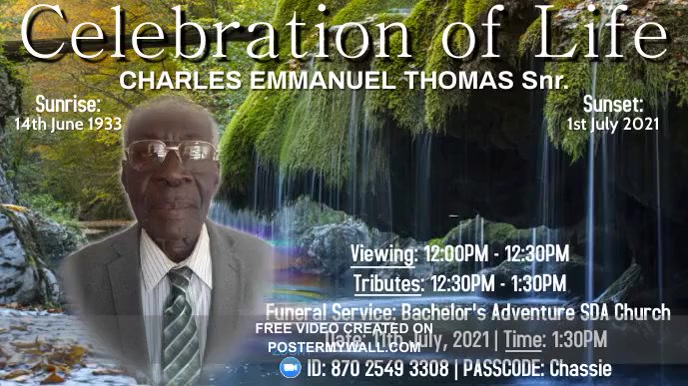 Copy of Zoom backgrounds/funeral/celebration of life | PosterMyWall