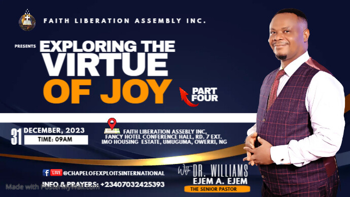 Design worship and praise background blue | PosterMyWall