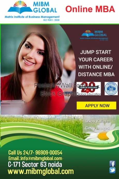 Online MBA-MIBM GLOBAL | PosterMyWall