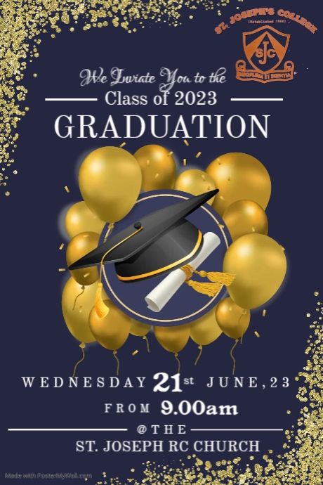 GRADUATION POSTER | PosterMyWall