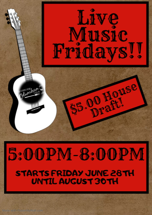 LIVE CONCERT POSTER | PosterMyWall