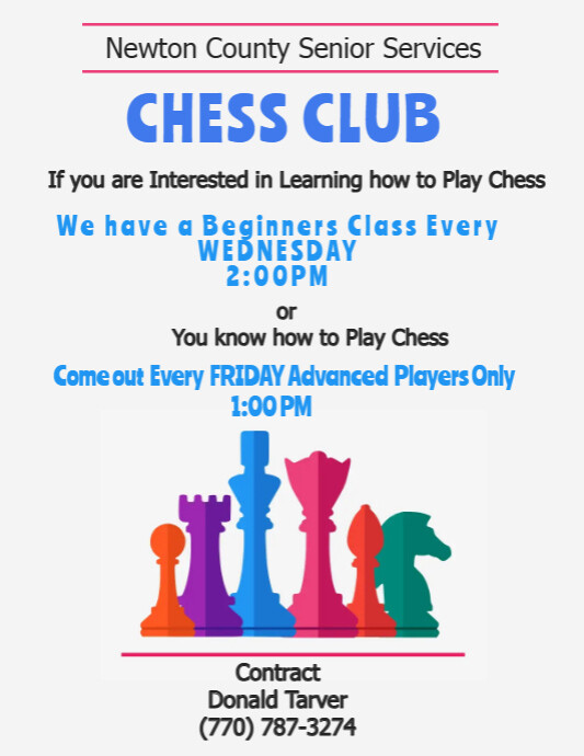 Primary School Chess Club Flyer | PosterMyWall