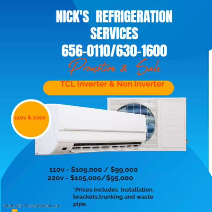 AIR CONDITIONER SALES DISCOUNT PROMO | PosterMyWall