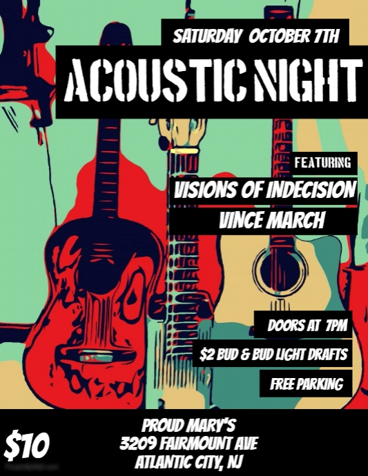 Copy of Acoustic Night Flyer | PosterMyWall