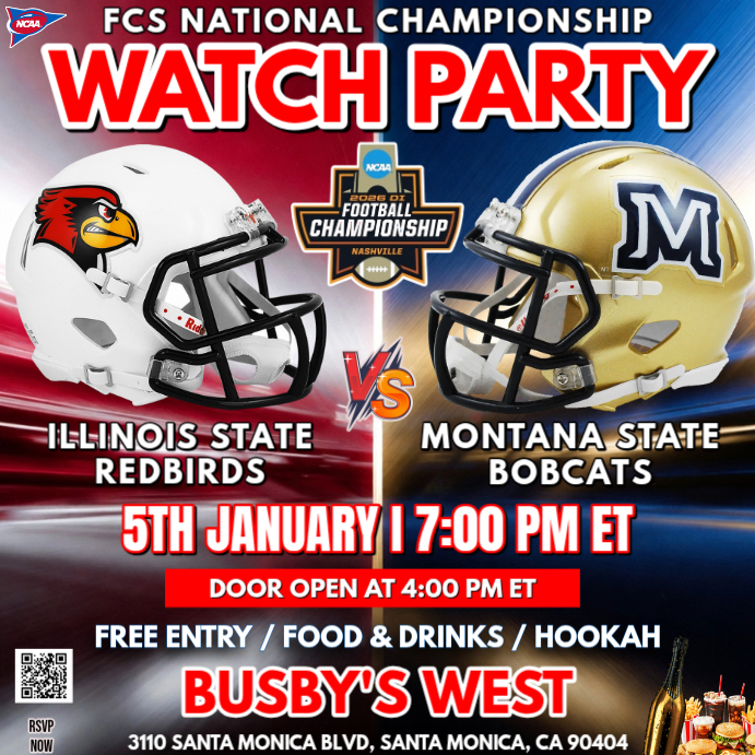 Plantilla de Fcs National Championship: Illinois State Vs Montana State ...