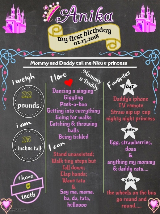 Copy of Princess_Birthday_Poster | PosterMyWall