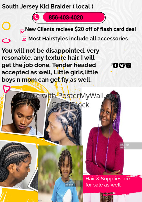 braids flyer | PosterMyWall