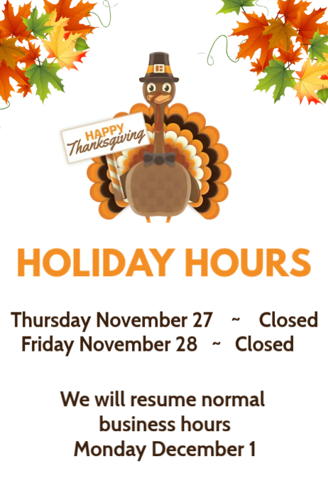 Copy of Thanksgiving Poster | PosterMyWall