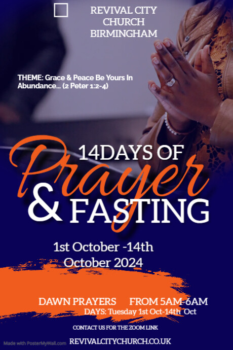 prayer and fasting flyer | PosterMyWall
