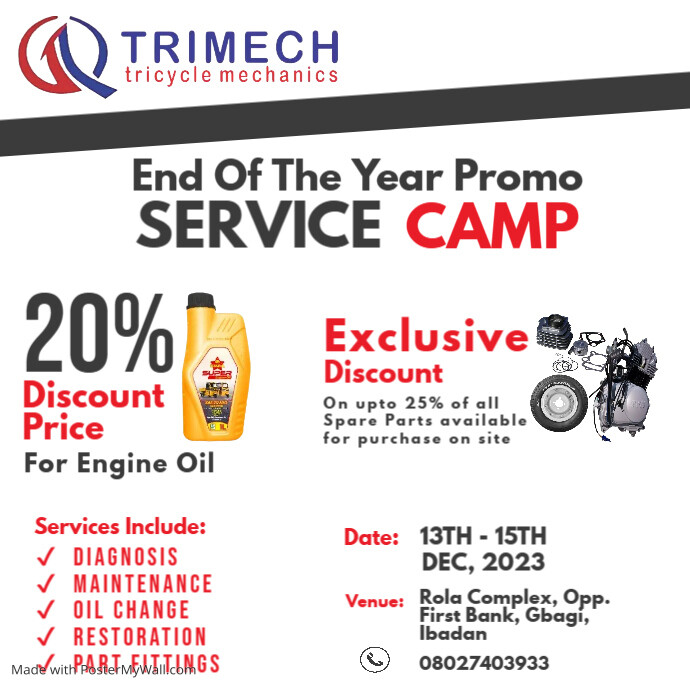 Car Repair Service Digital Display Ad | PosterMyWall