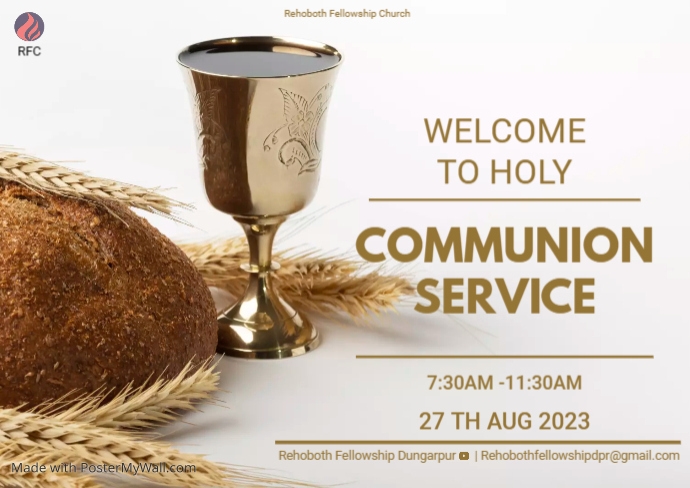 holy communion service | PosterMyWall