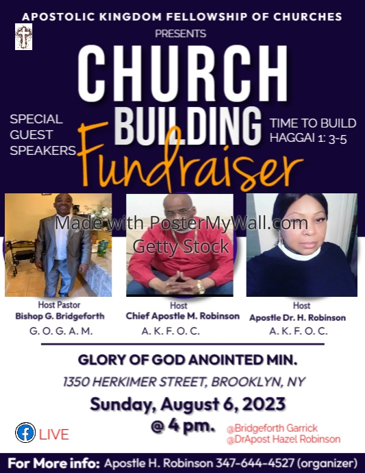 Church building Fundraiser | PosterMyWall