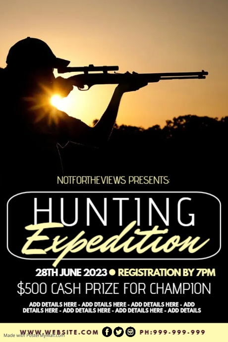Copy of Hunting Expedition Poster | PosterMyWall